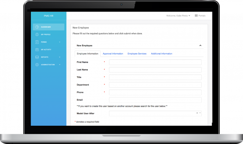 FORMS - PMG Onboarding